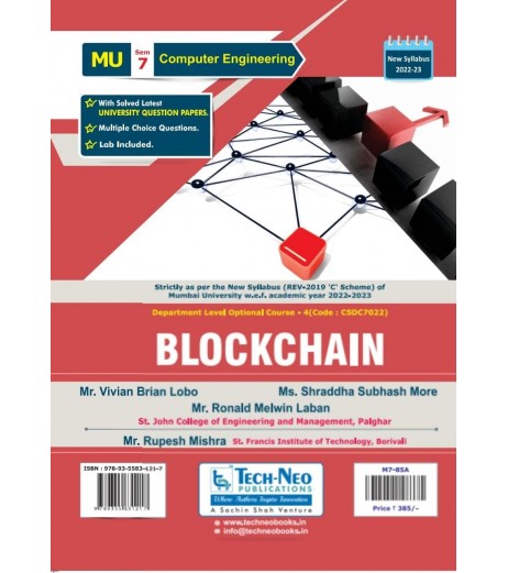 Blockchain Sem 7 Computer Engineering Techneo Publication | Mumbai University - Vivian Lobo